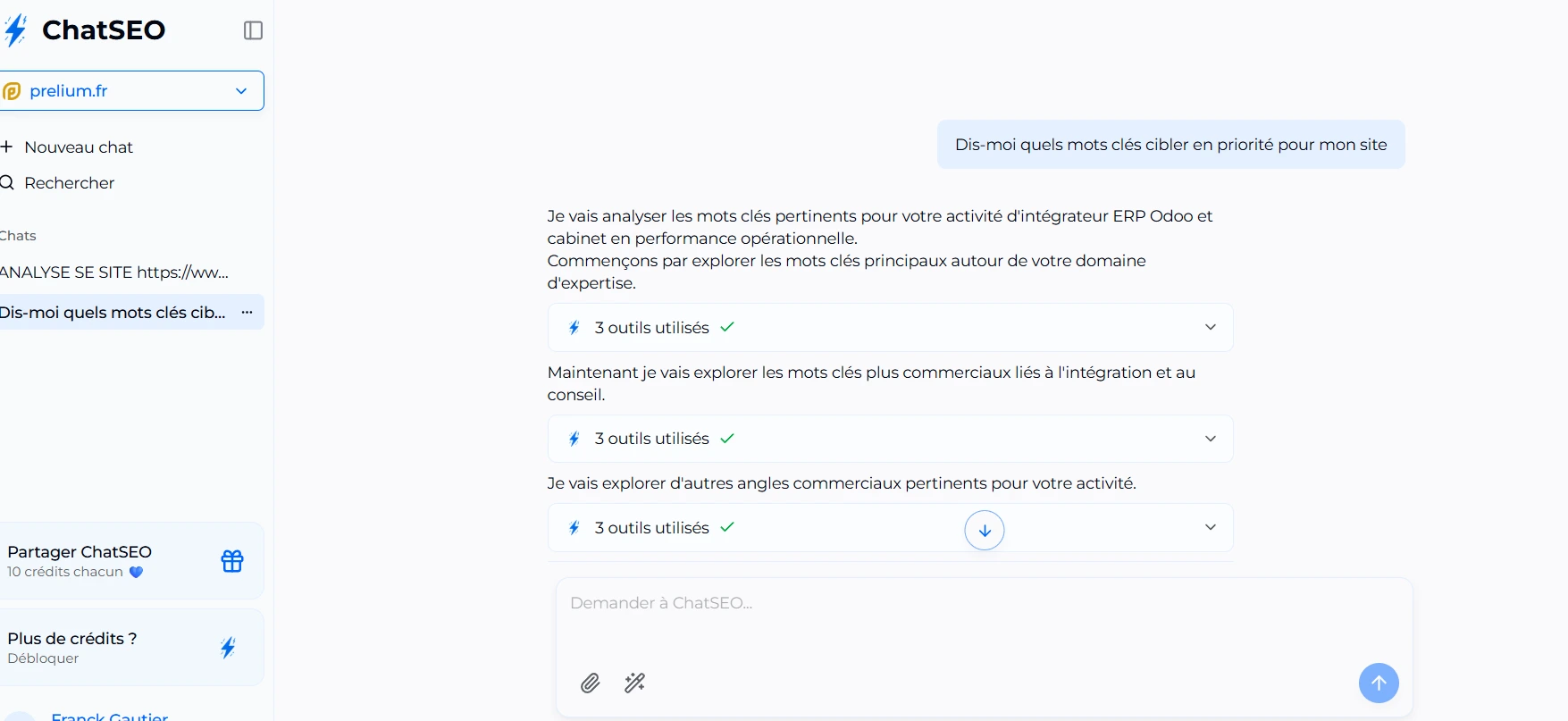 ChatSEO : une alternative à SEMrush
